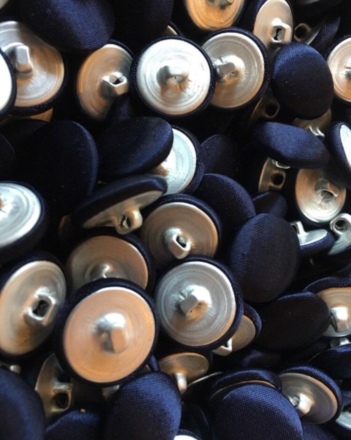 Navy Satin Covered Button 16mm 5/8 Inch Color Navy-12 - Etsy