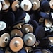 Navy Satin Covered Button 16mm 5/8 Inch Color Navy-12 Sewing Buttons ...