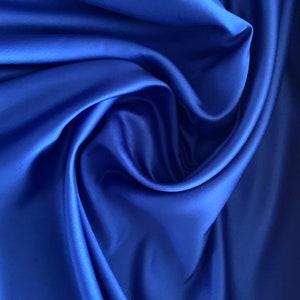 Ultra Royal Blue Satin Lamour Fabric, Bridal Gown Material, 60" Wide - Etsy
