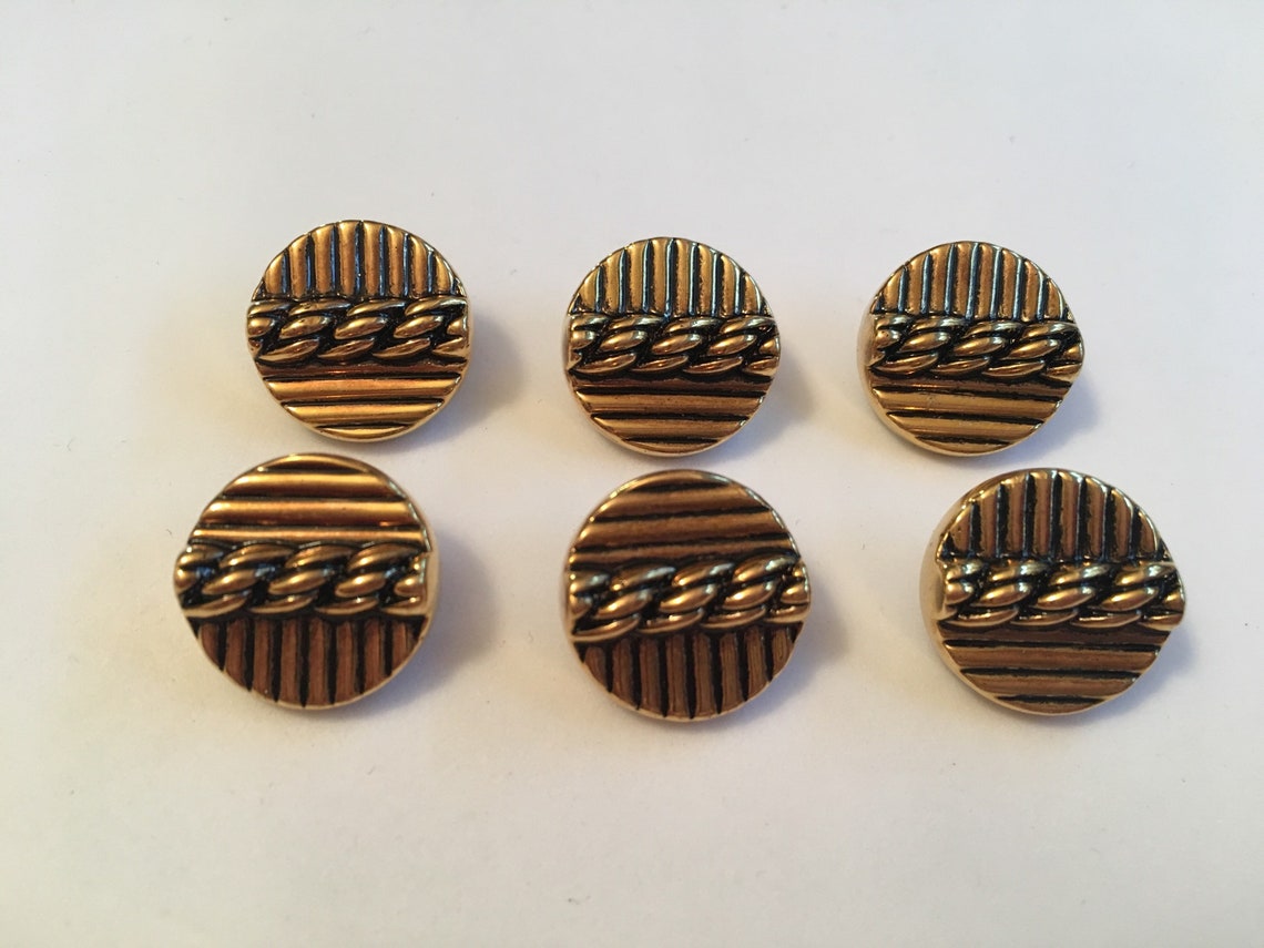 Small Antique Gold Buttons Plastic Sewing Buttons 5/8 - Etsy