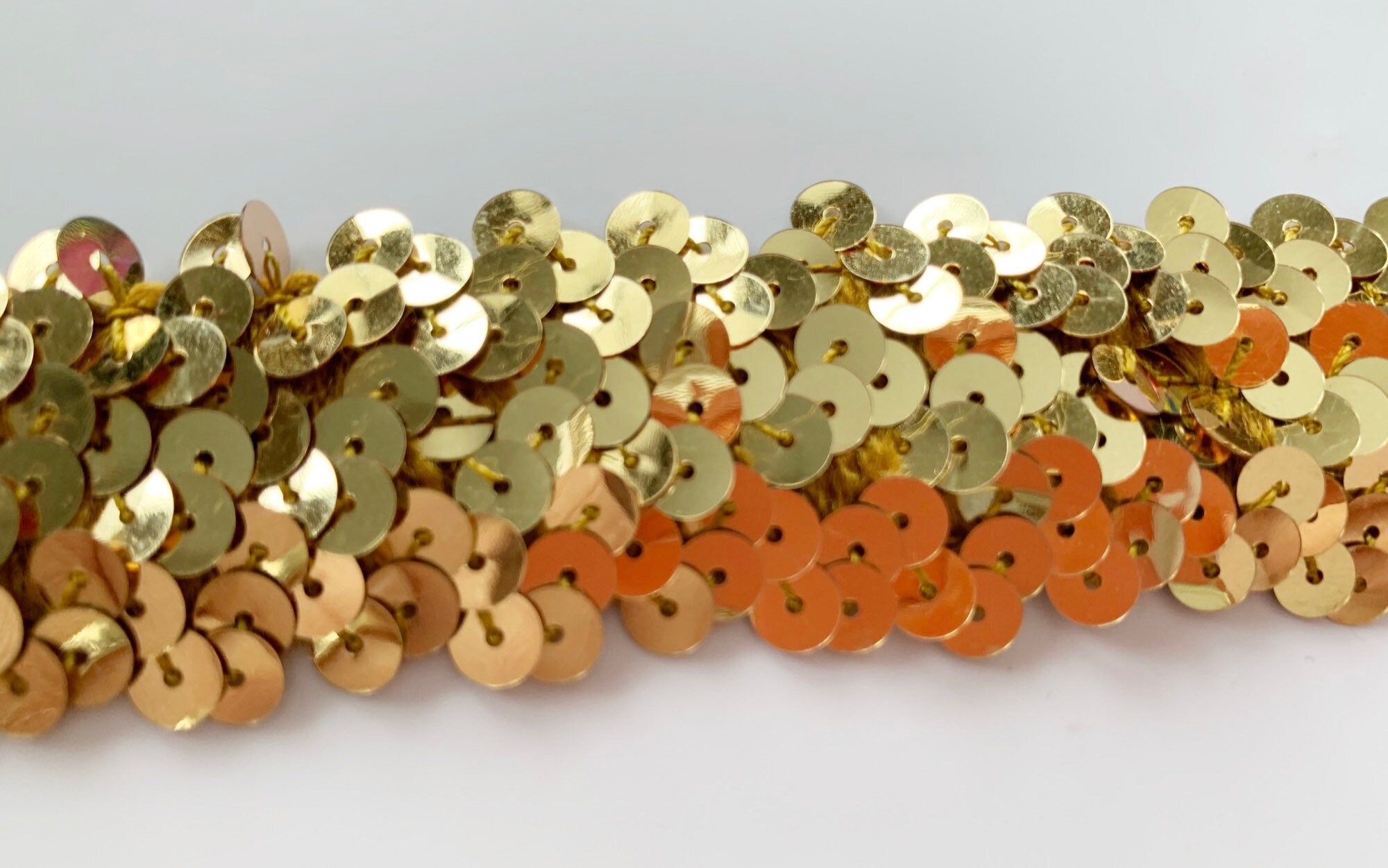 Gold Sequin Trim Stretch Sequin Trim Sequins Bridal Trim Prom - Etsy