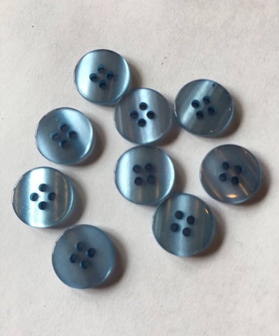 Blue Sewing Button