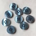 Small Blue Buttons 14 Mm 1/2 Inch Sewing Buttons, 12 Vintage, Sew ...