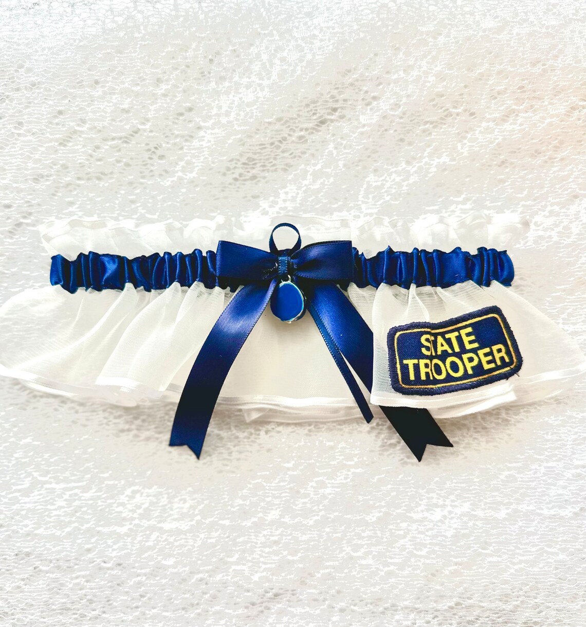 State Trooper Police Navy Blue Wedding Garter Bridal Garters - Etsy UK