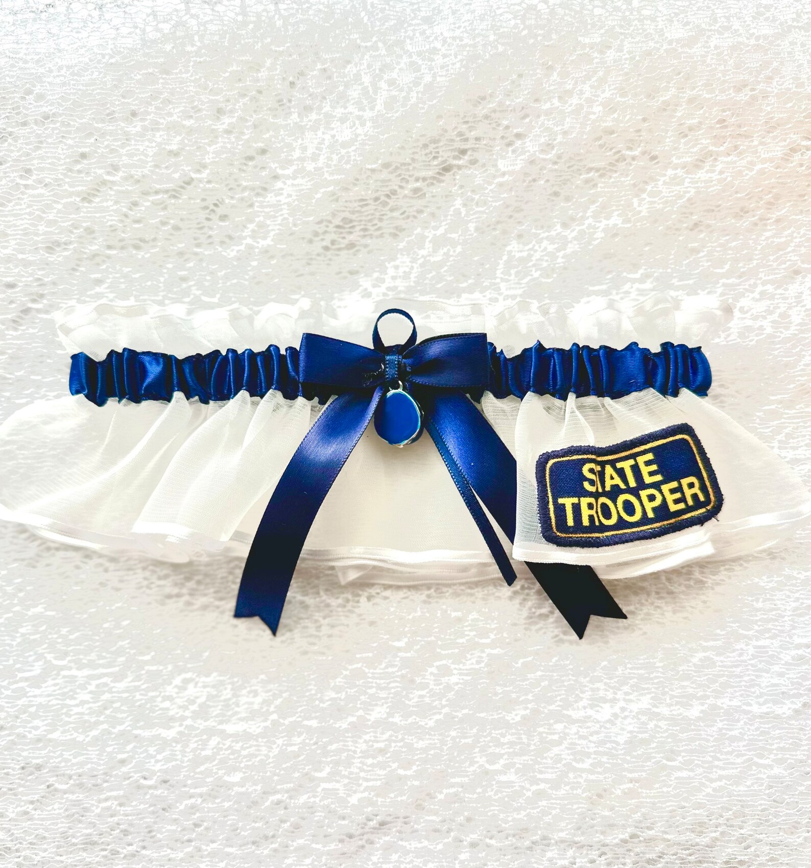 State Trooper Police Navy Blue Wedding Garter Bridal Garters - Etsy UK