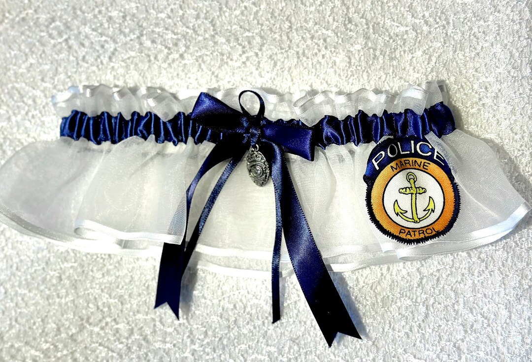 POLICE MARINE PATROL Wedding Garter or Prom Garters - Etsy