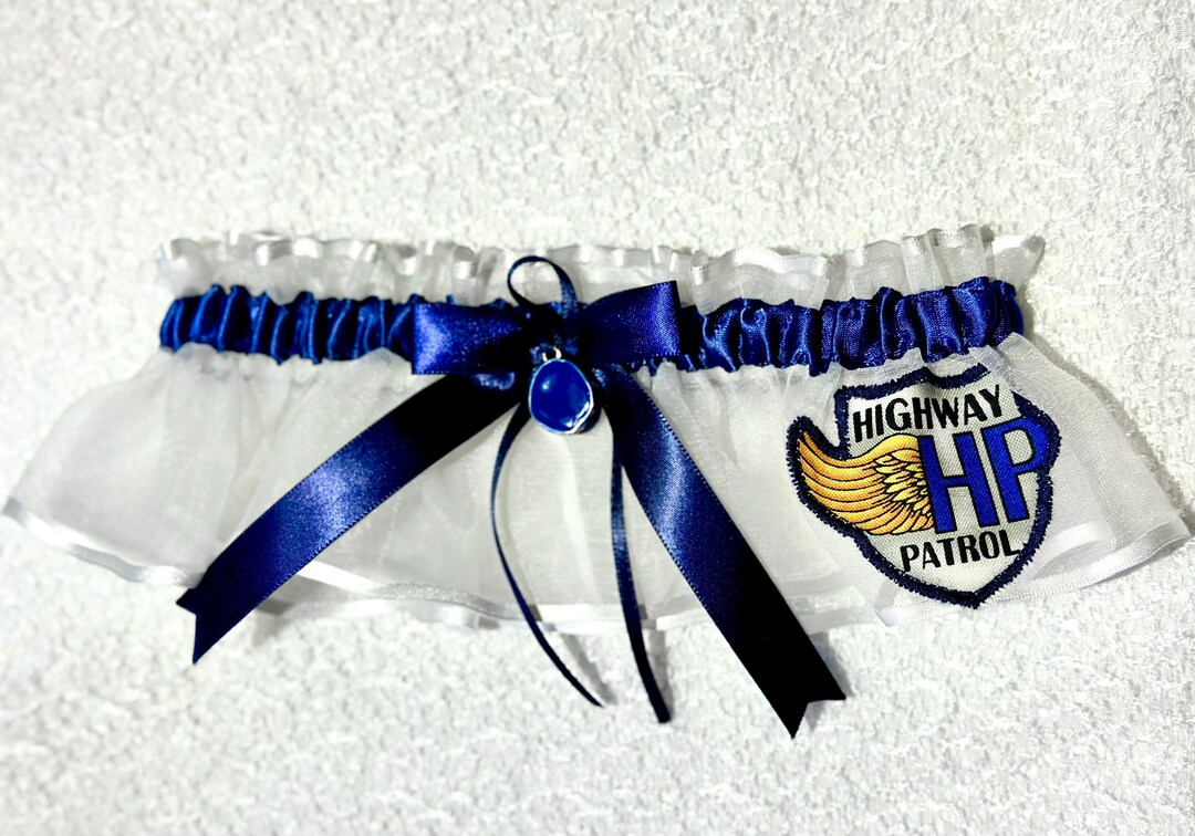 HIGHWAY PATROL POLICE Garter Wedding or Prom Garters - Etsy
