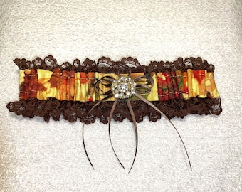 Wedding Bridal Leg Garter Belt Set, Gray and Yellow Satin Bridal or ...