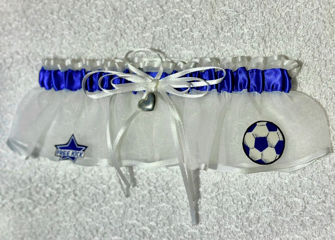 SOCCER ROYAL BLUE Wedding Garter or Prom Garters - Etsy