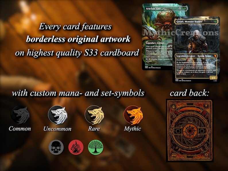 The Witcher 3 Commander MTG Deck Magic the Gathering Deck 100 Cards ...