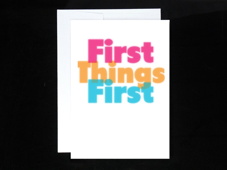 First Things First Greeting Card Recovery Gifts AA 12 Step - Etsy