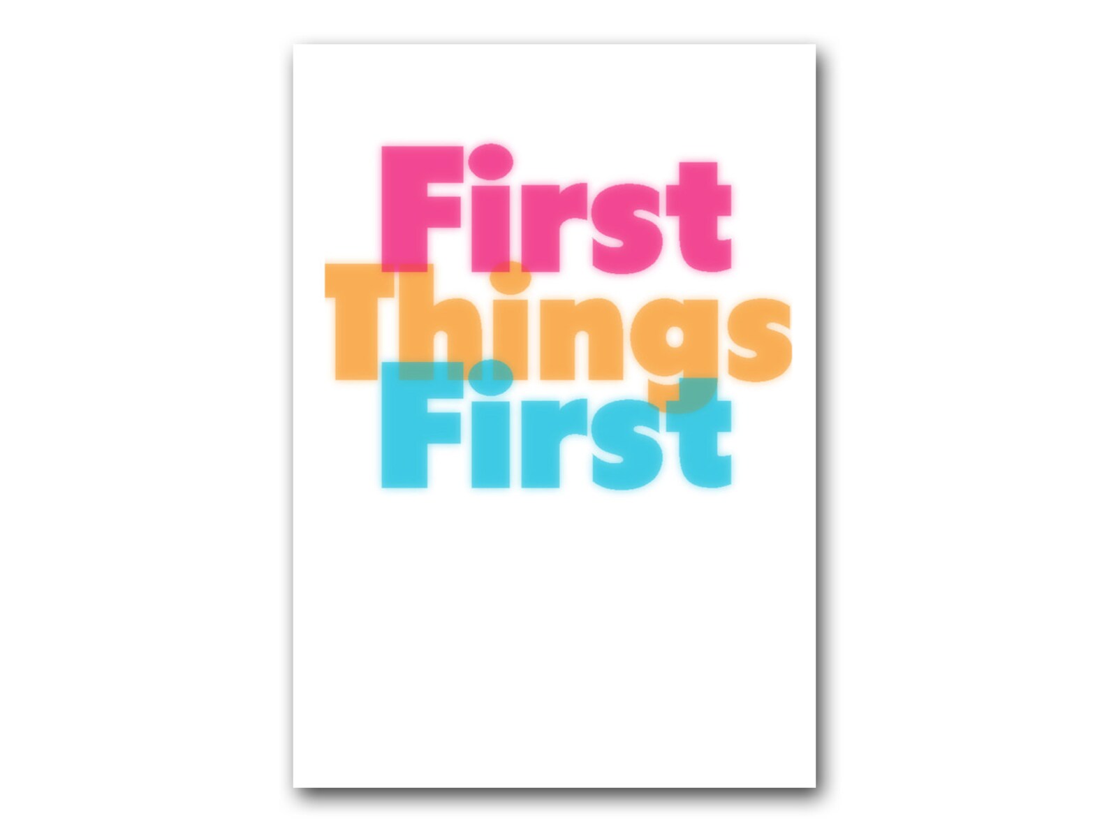 First Things First Greeting Card Recovery Gifts AA 12 Step - Etsy