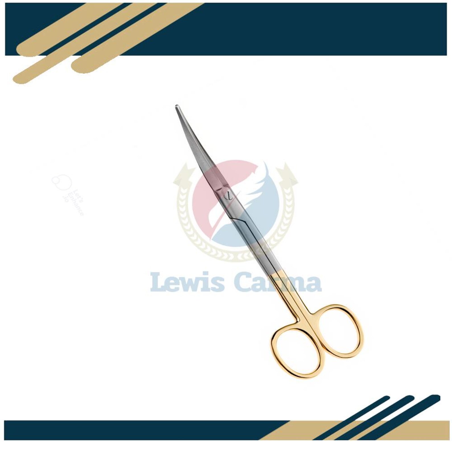 Aston Facelift Scissors – Curved Serrated Surgical Scissors, Tc-coated ...