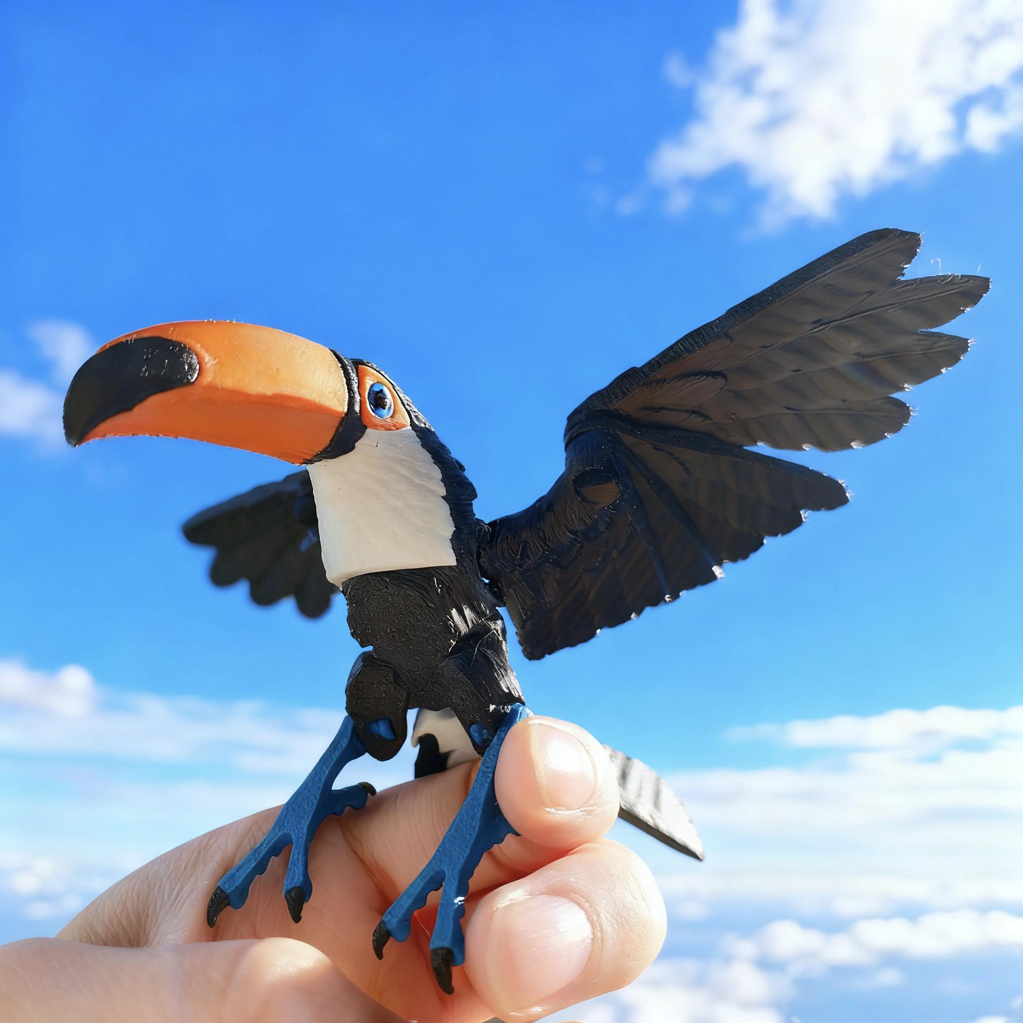 3D Printed Toucan Figurine – Realistic PLA Bird Model, Home Decor - Etsy UK