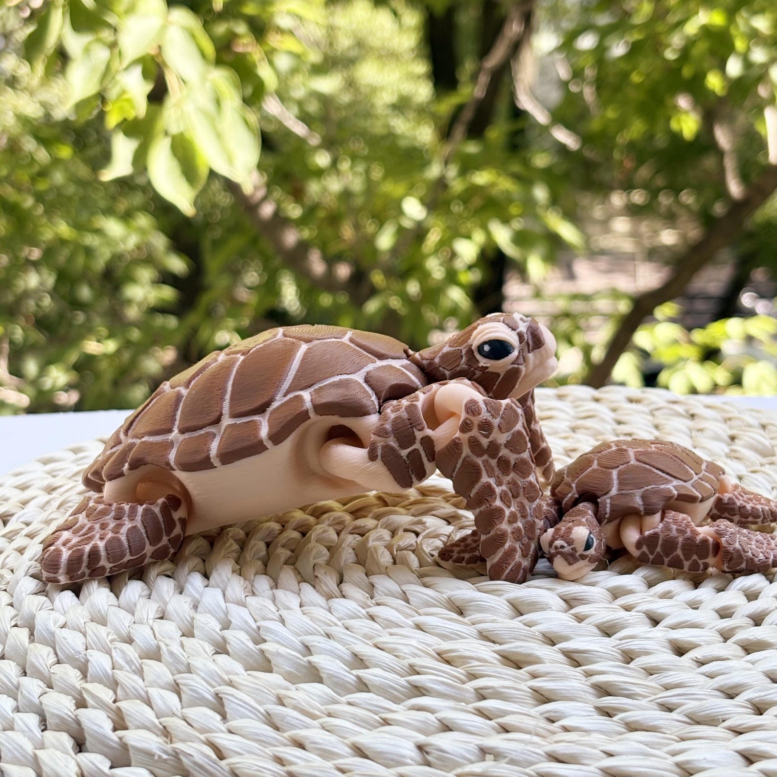 3D Printed Articulated Turtle: Posable Ocean Animal Toy - Etsy