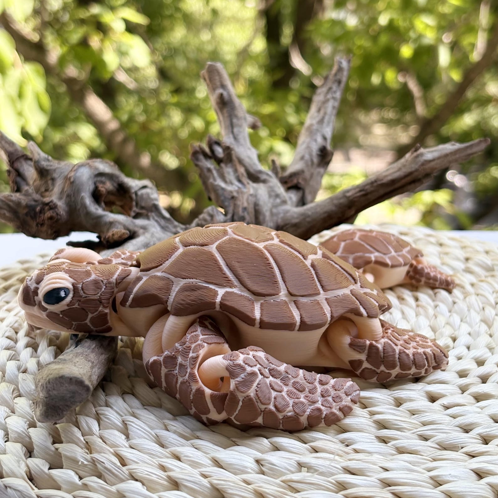 3D Printed Articulated Turtle: Posable Ocean Animal Toy - Etsy