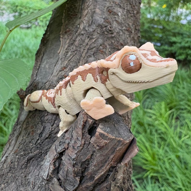 3D Printed Articulated Gecko: Multicolor Stress Relief Fidget Toy - Etsy