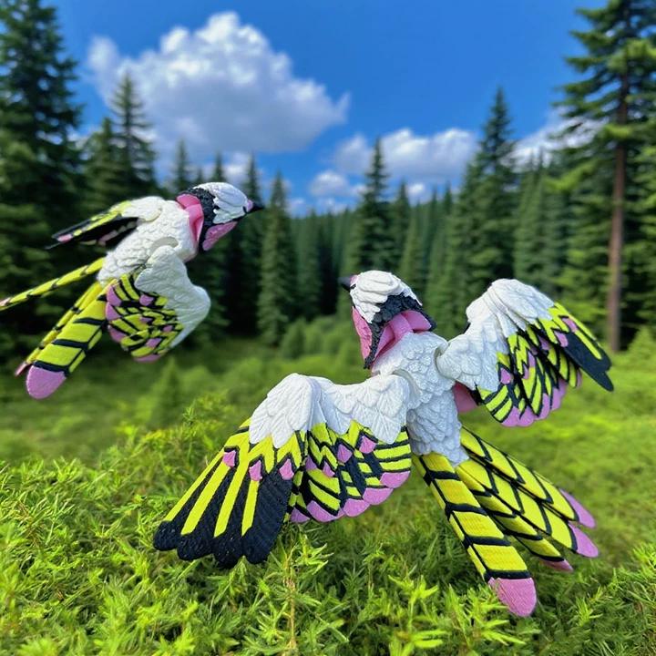 3D Printed Poseable Blue Jay Sculpture: Multi-color Bird Decor - Etsy