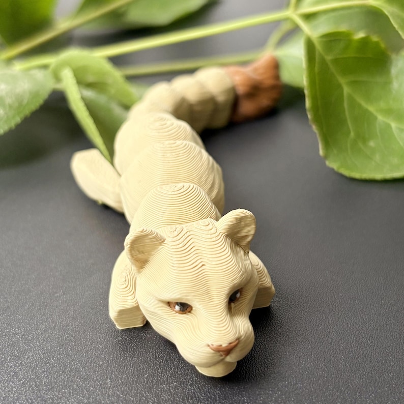 3D Printed Multi-color Articulated Lion - Poseable Joints, Movable ...