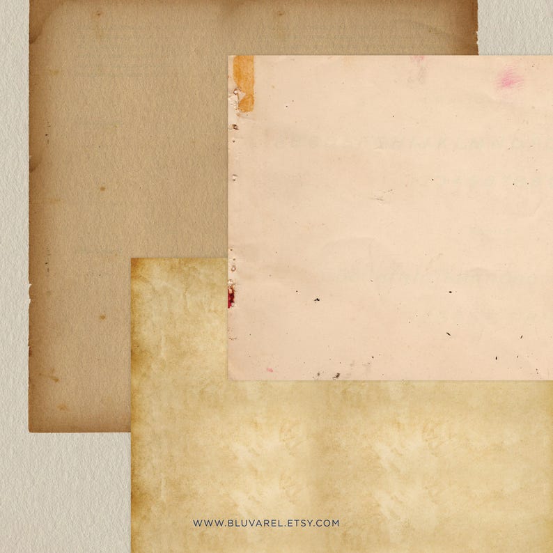 Vintage Paper Texture Backgrounds: Scrapbook & Journal (digital ...