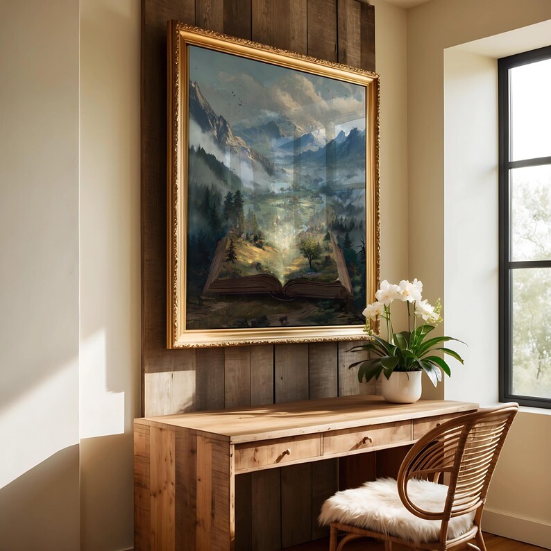 Enchanted Medieval Castle Poster: Surreal Fantasy Landscape Wall Art - Etsy