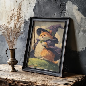 Wizard Cat Meme Poster: Funny Magic Cat Wall Art - Etsy
