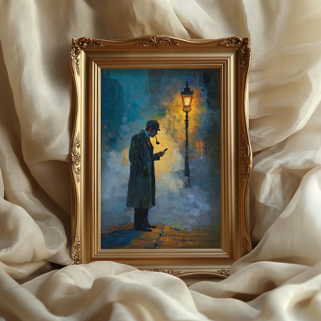 Sherlock Holmes Art Print: Victorian Mystery Decor - Etsy