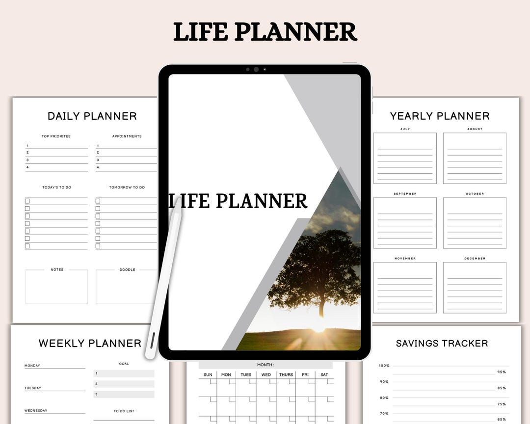 Printable Nurse Life Planner, Daily Organizer, Wellness Tracker (PDF ...