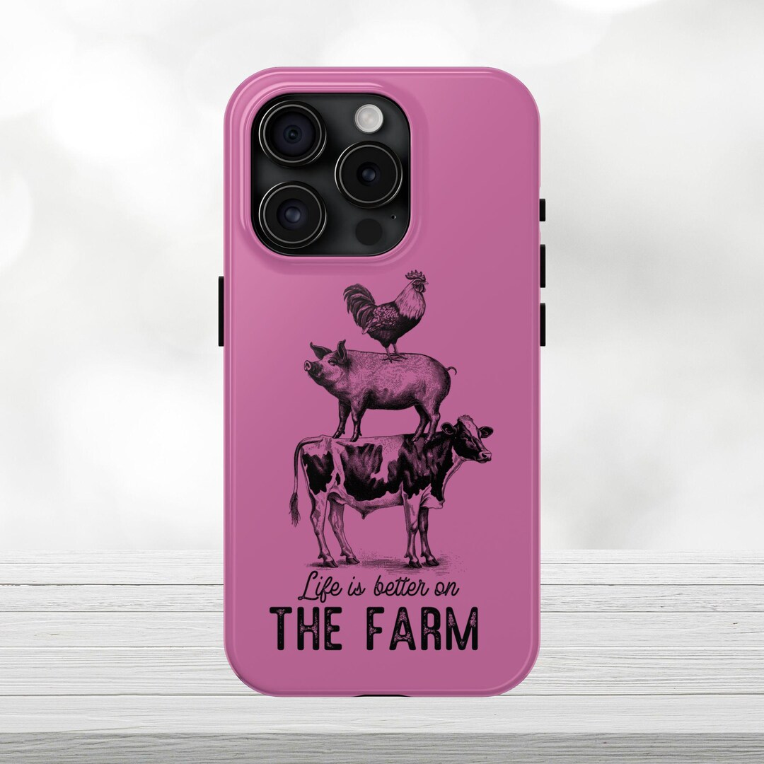 Farm Animal iPhone Case, Durable Lexan Plastic, Sarcastic Phone Cover ...