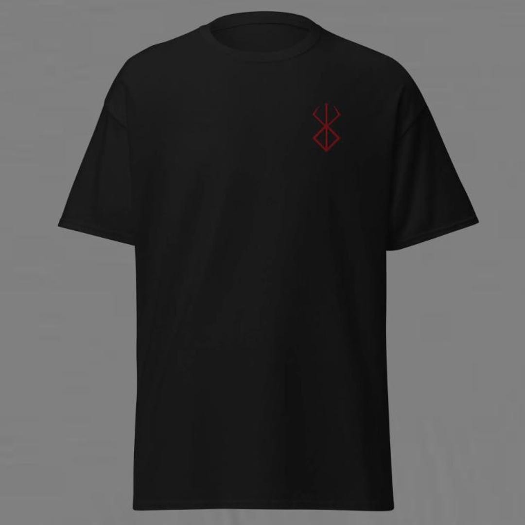 Embroidered Berserk Brand of Sacrifice Tee, Guts T-shirt, Streetwear ...