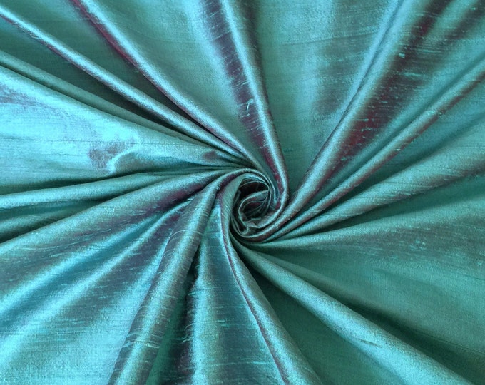 Green Brown Dupioni Silk - DesignersNeeds