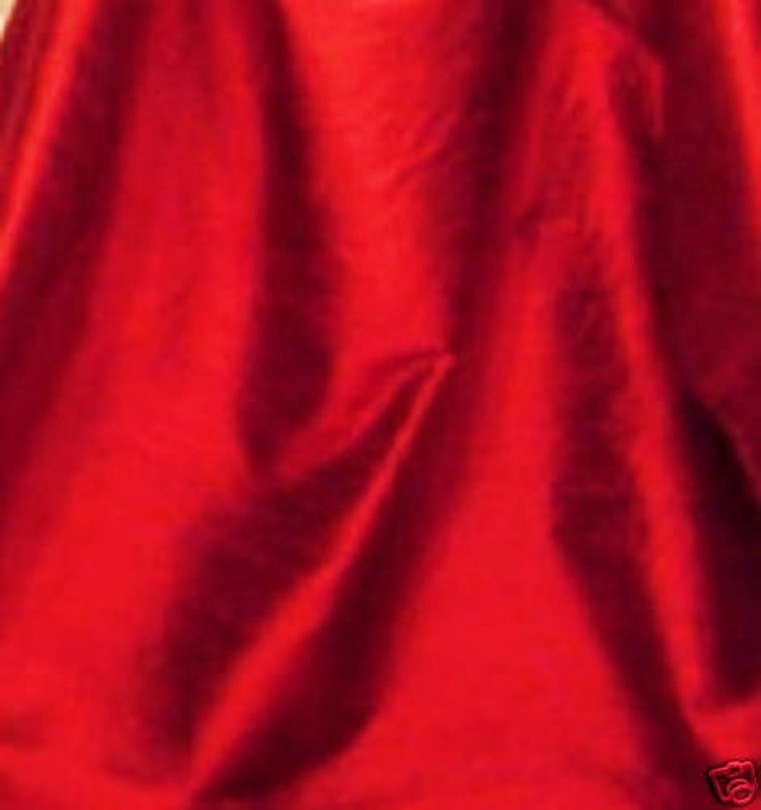 Red Black Ruby Red 100% Dupioni Silk Fabric Yardage by the Yard *now 55 ...