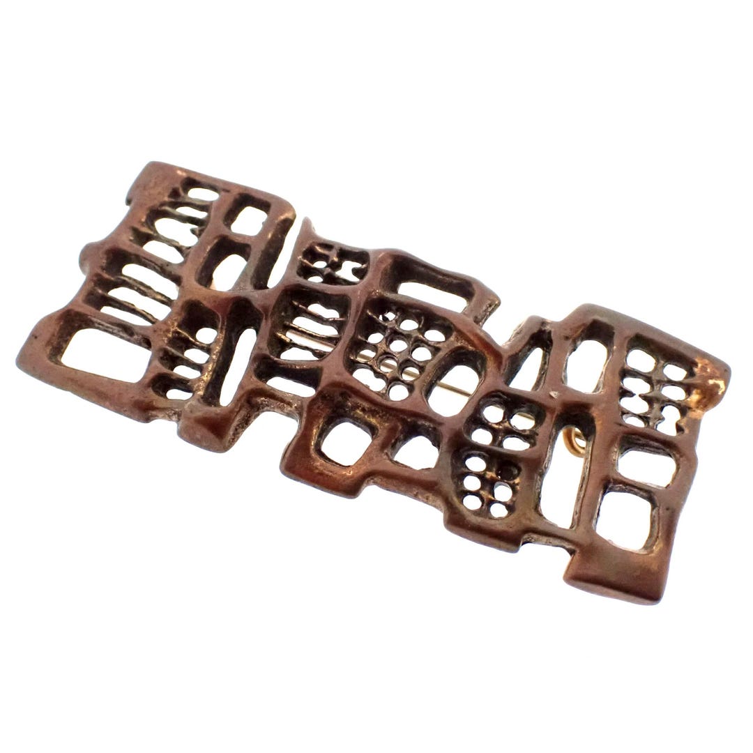 105 Bronze Brooch, Unn Tangerud for UNI David Andersen, Norway ...