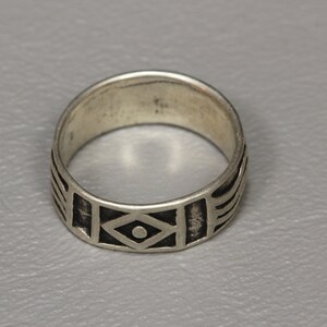 Peter Stone Sterling Silver Celtic Band Ring Signed - Etsy