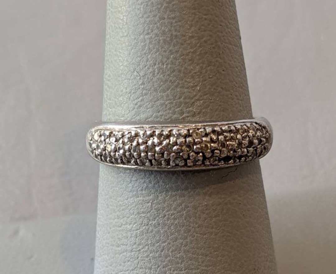 Princess Pride Creations PPC Diamond Sterling Silver Band Ladies Ring ...