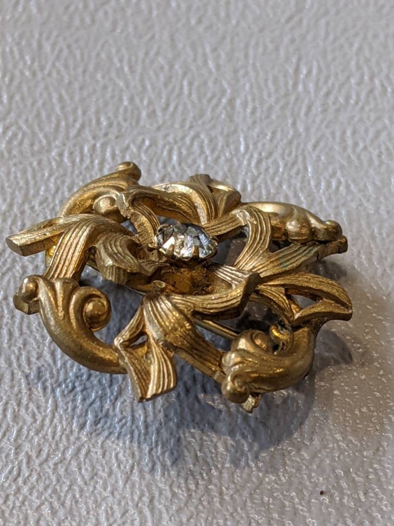 Victorian Gold Filled Diamond Paste Pin-early Victorian Jewelry - Etsy