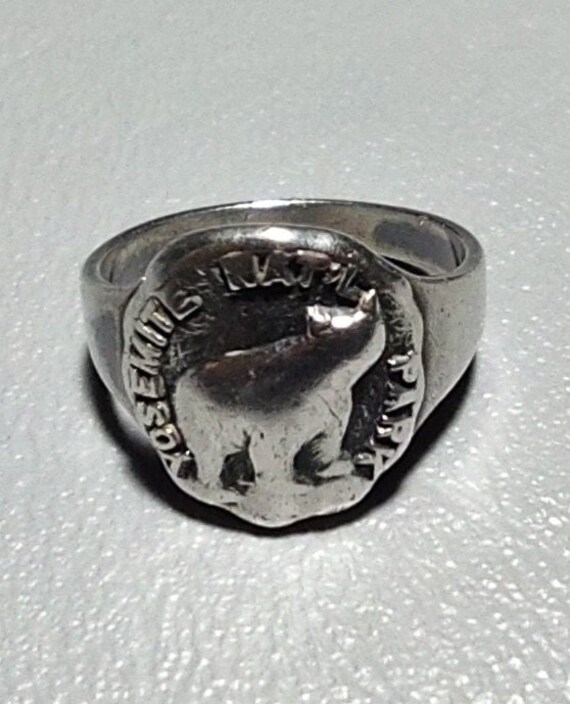 Antique Yosemite Park Bear Ring-925 Sterling Silver J… - Gem