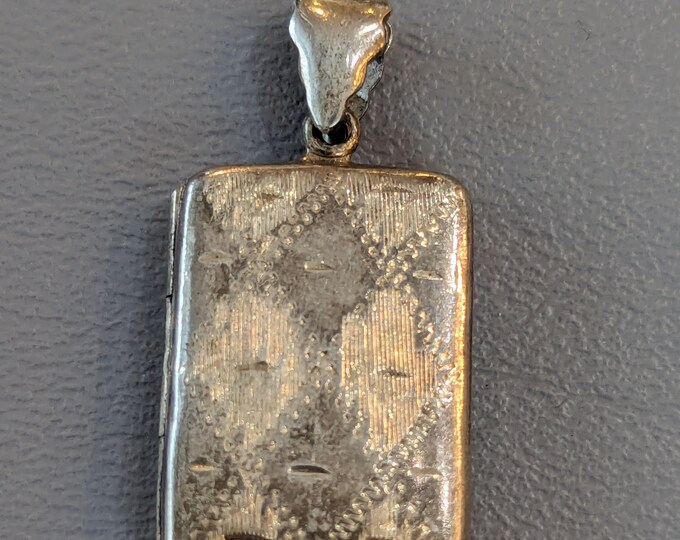 Vintage Sterling Silver Book Picture Locket-gifts for Her-925 Fine ...