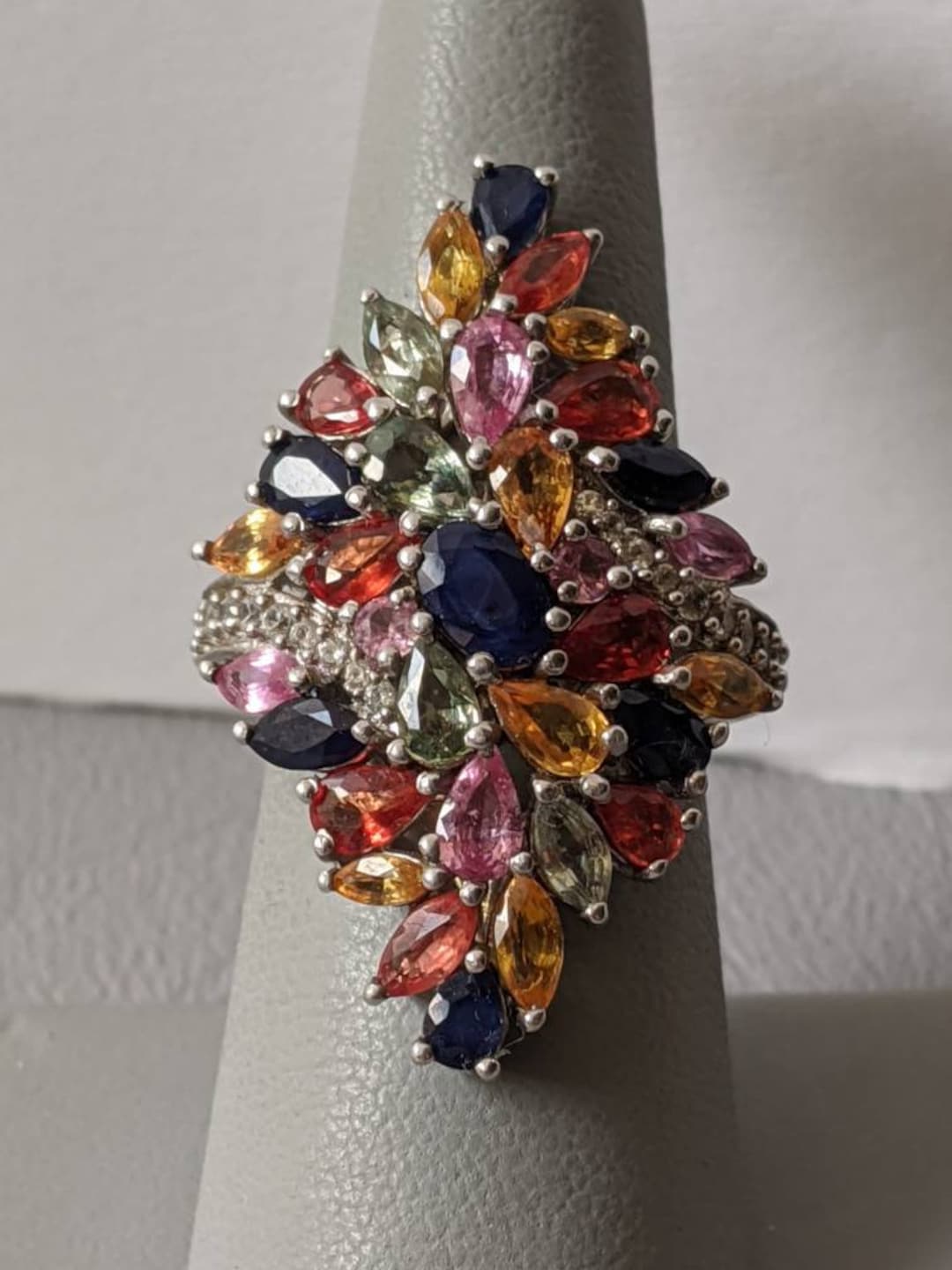 Chuck Clemency NYCII Sterling Silver Multi Gemstone Ring - Etsy