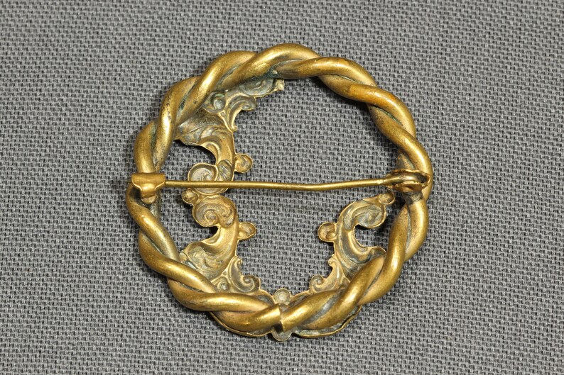 Large Victorian Gold Filled Pin Broochantique Fine Repousse | Etsy