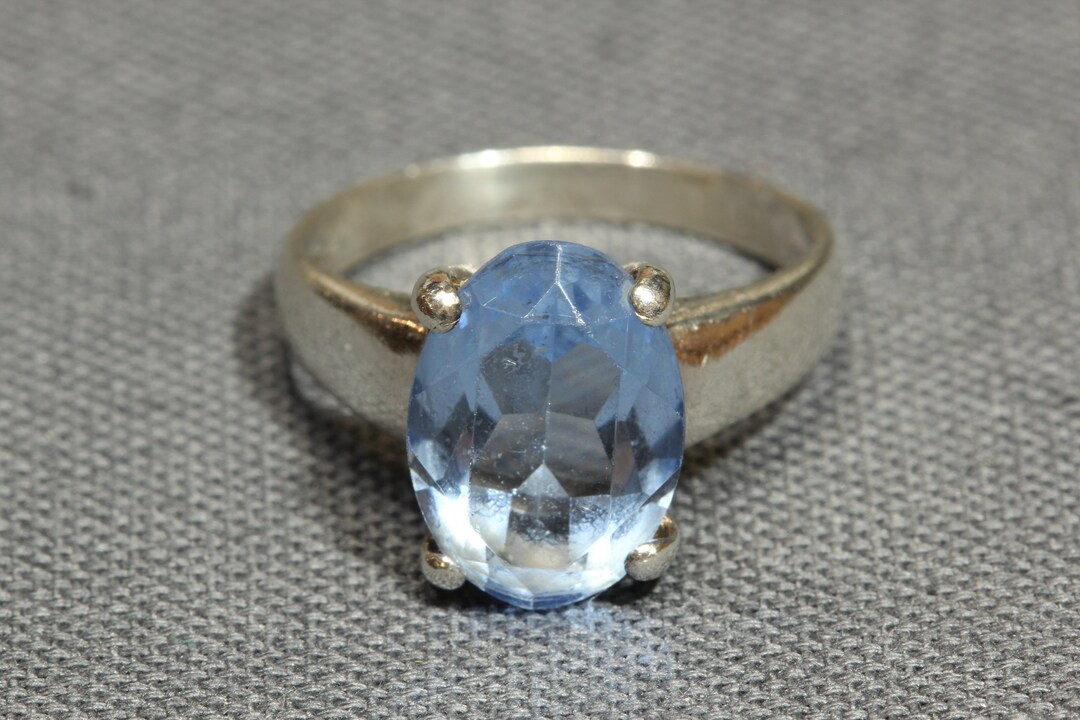 Designer Blue Topaz Ring-fine Sterling Silver Gemstone Ring - Etsy