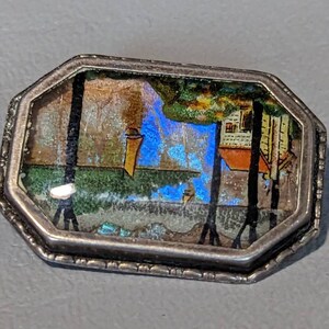 Sterling England Butterfly Wing Brooch-antique Morpho Butterfly Wing ...