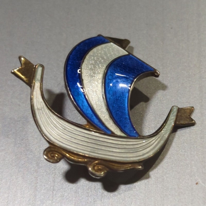 Viking Ship Pin - Etsy