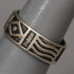 Peter Stone Sterling Silver Celtic Band Ring Signed - Etsy