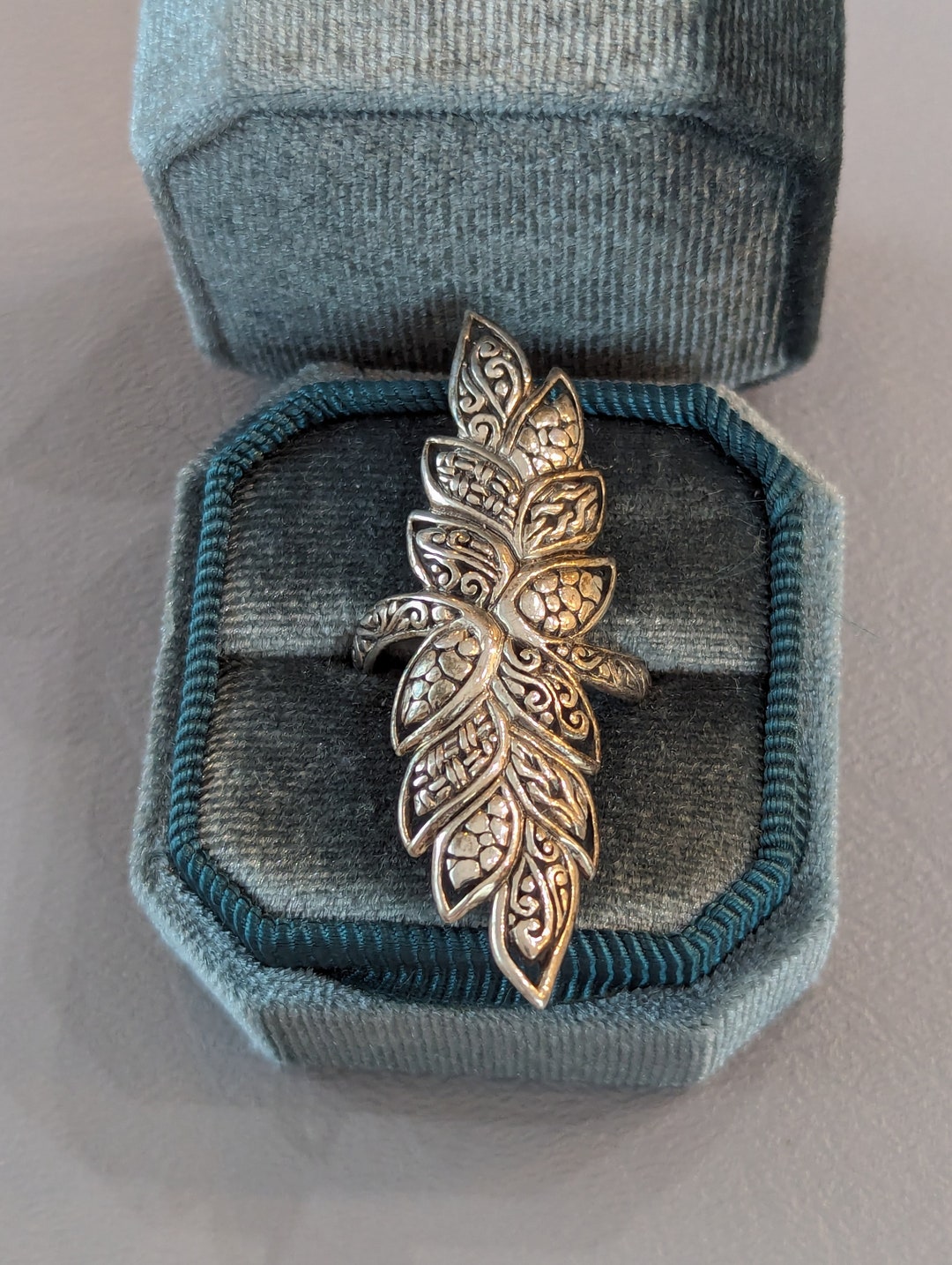 Sarda Bali Sterling Silver Ring-artisan Handcrafted Fine Jewelry-size 8 ...