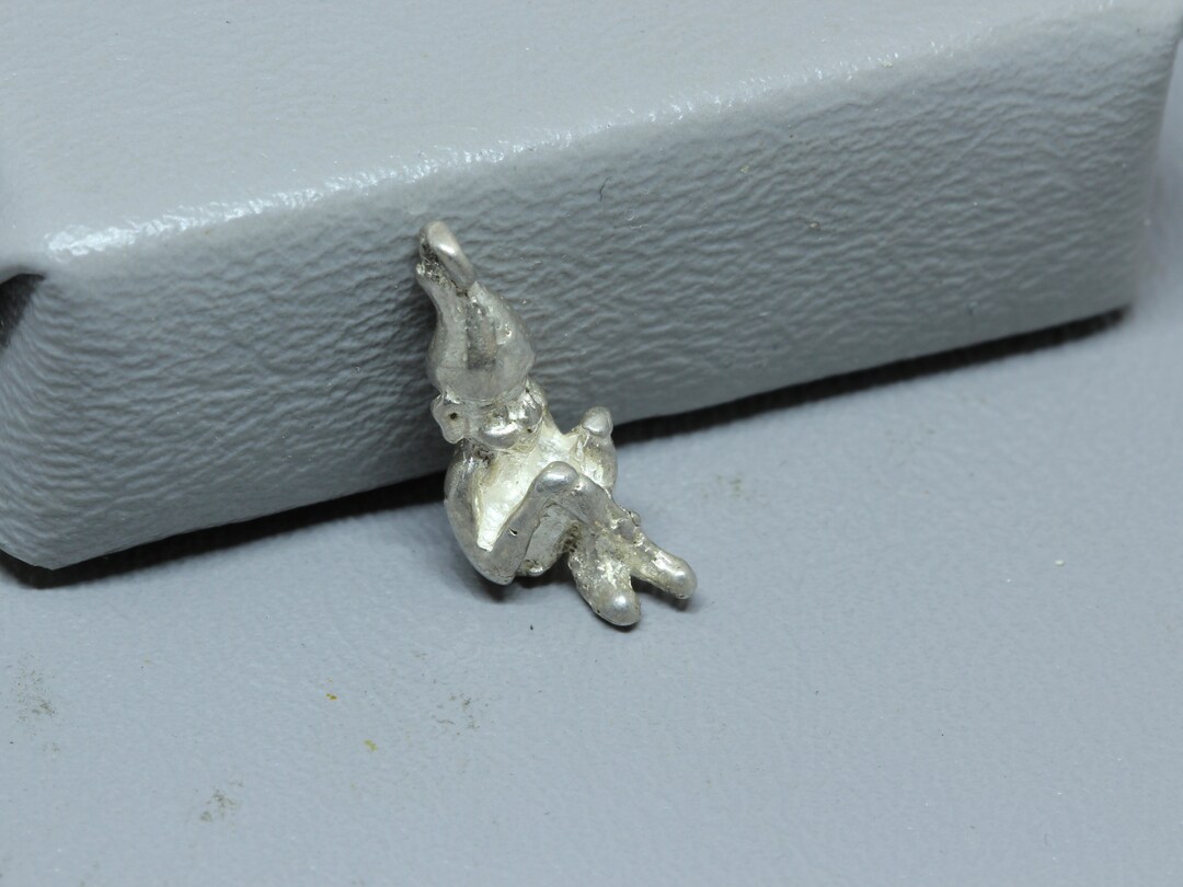 Vintage Pixie Sterling Silver 3D Charm-vintage 925 Sterling Elf Charm ...