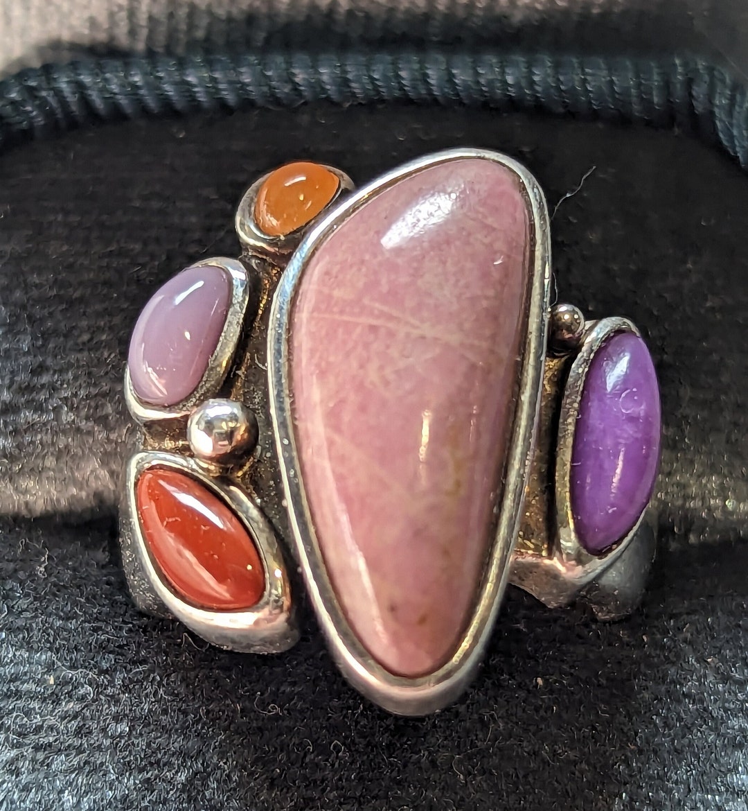 Sterling Silver Gemstone Ring QVC Designer Wk-gift for Her-statement ...
