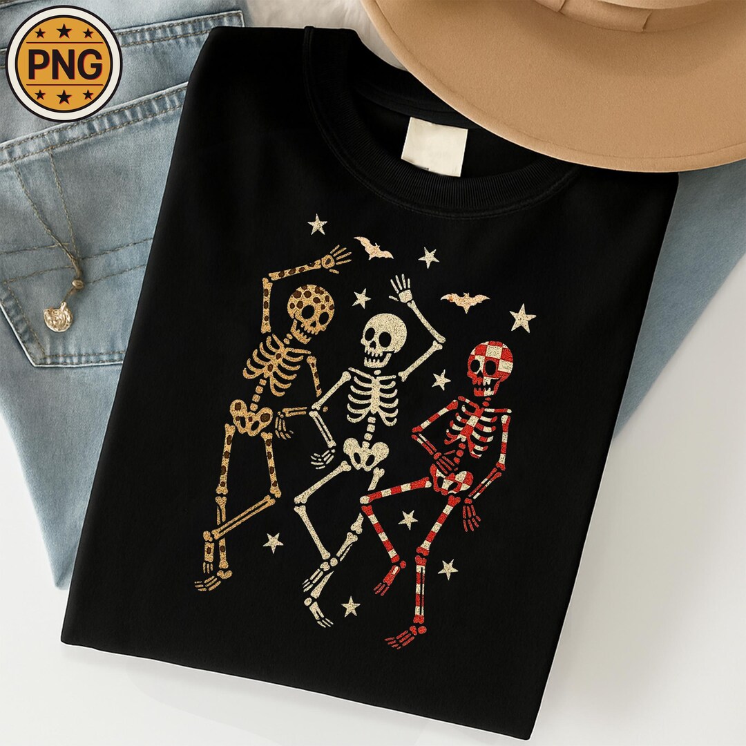 Colorful Dancing Skeletons Png, Halloween Png, Dancing Skeletons Png ...