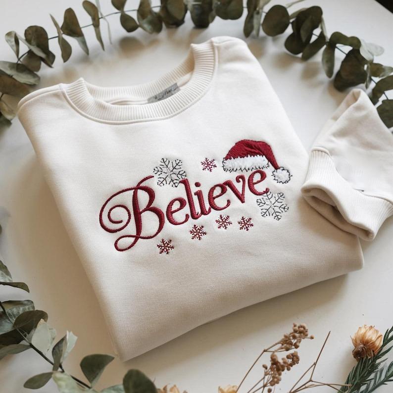 Christmas Embroidery Designs, Believe Embroidery Design, Believe ...