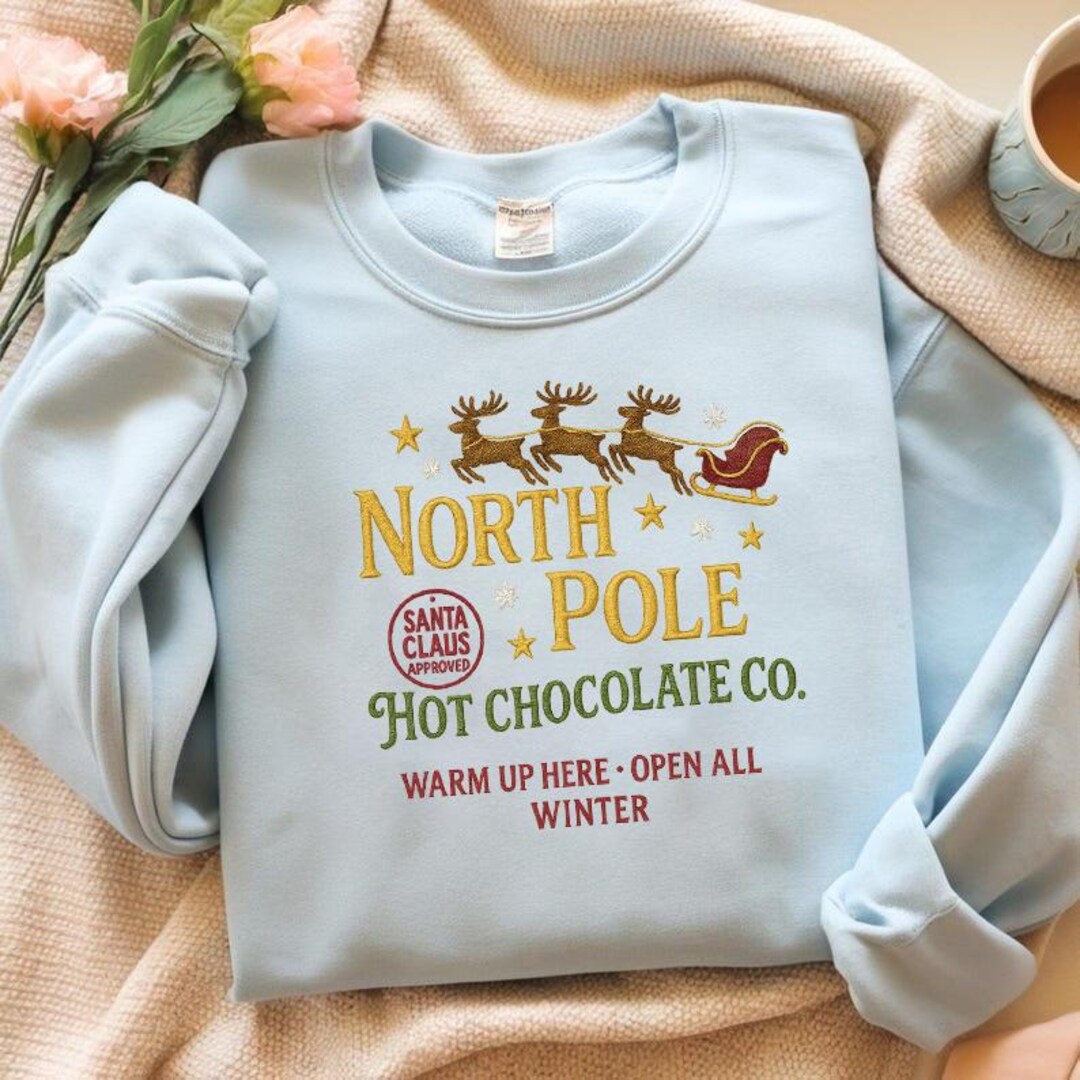 North Pole Hot Chocolate Embroidery Design, Christmas Machine ...